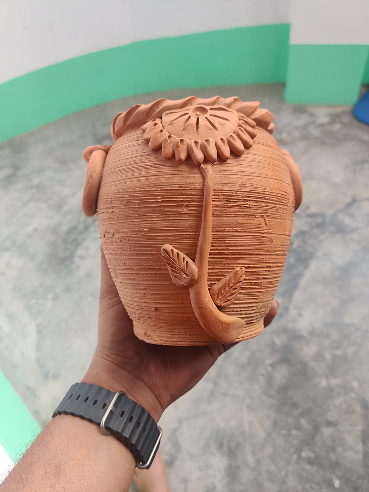 Khavi Arts Premium Handmade Artisanal Terracotta Clay Pot/ Planter ...