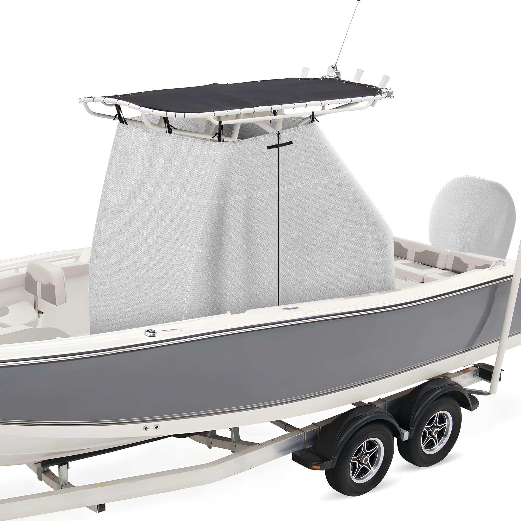 Snapklik.com : NOOKAT 1200D Waterproof T-Top Boat Center Console Cover