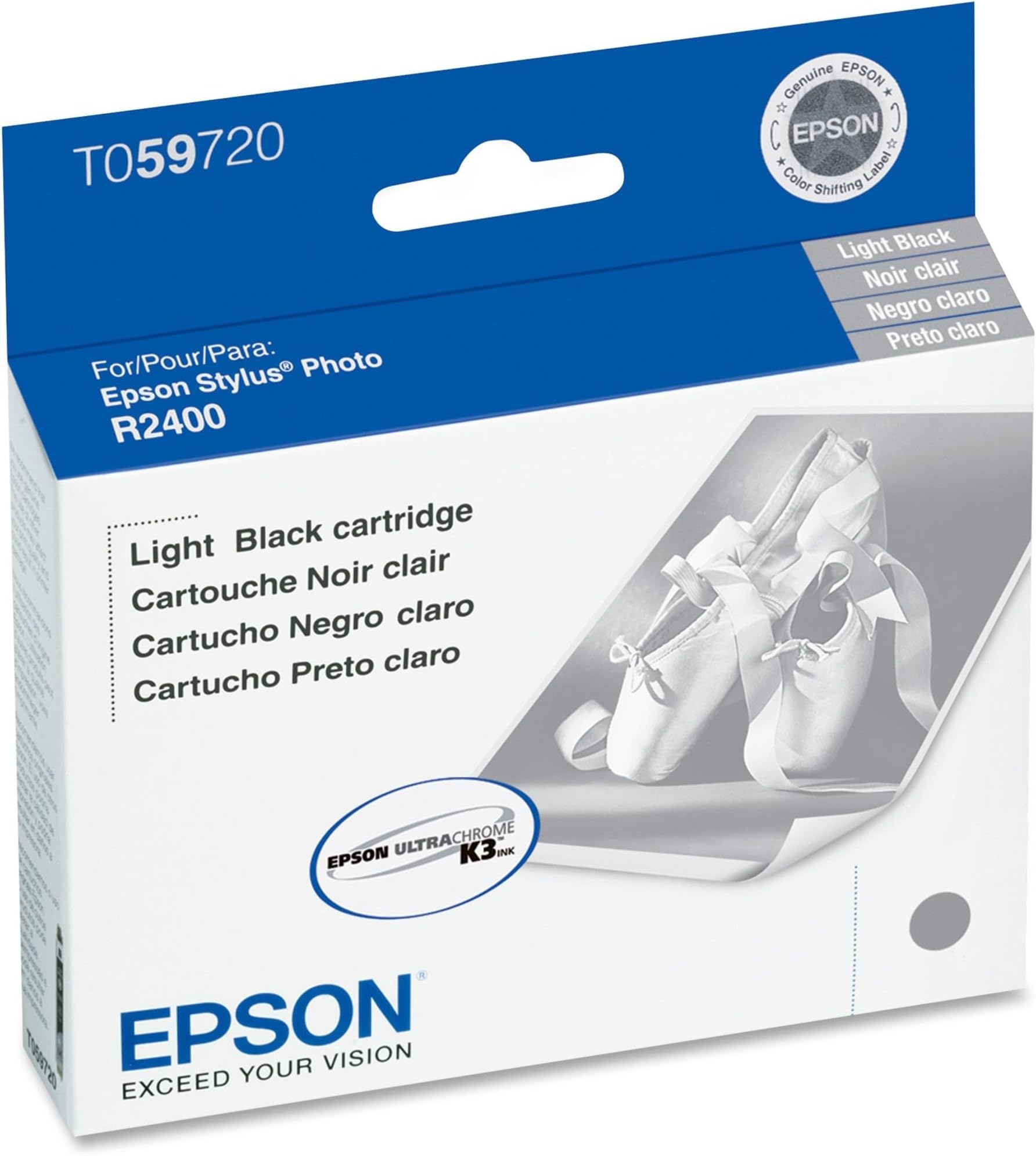 Amazon.com: EPSON T059720 Light Black -Ink -Cartridge - Stylus Photo ...