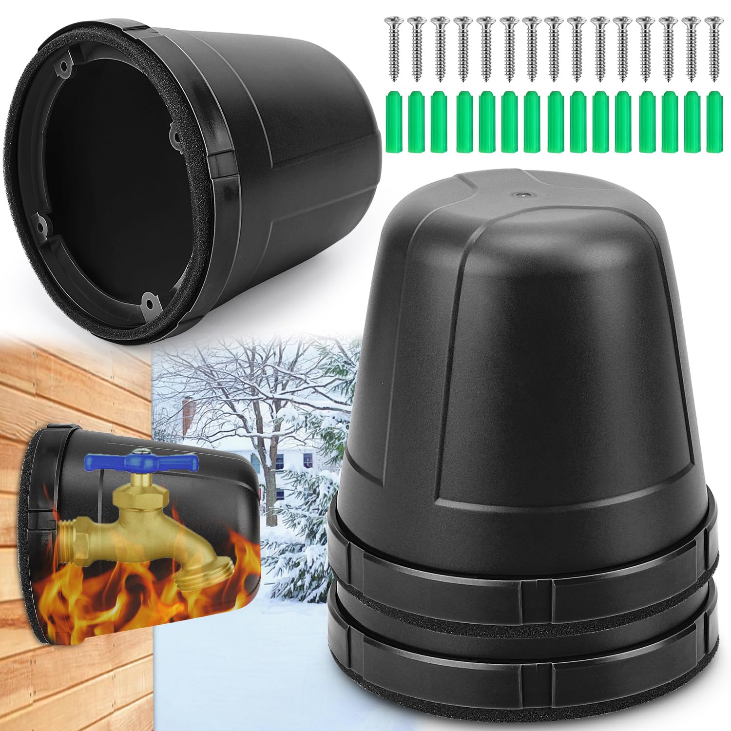 House On A Cover For Outdoor Faucets
