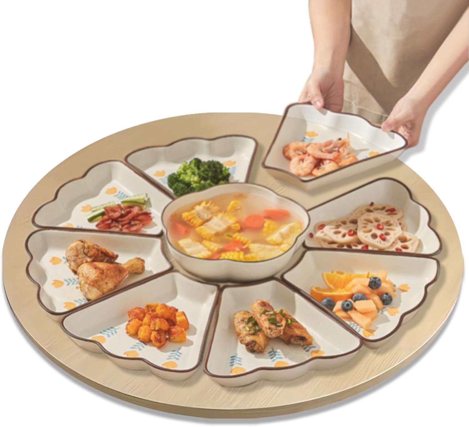 Amazon.com: 360° Rotating Round Lazy Susan Turntable, Ø 20 24 28 32 36 ...