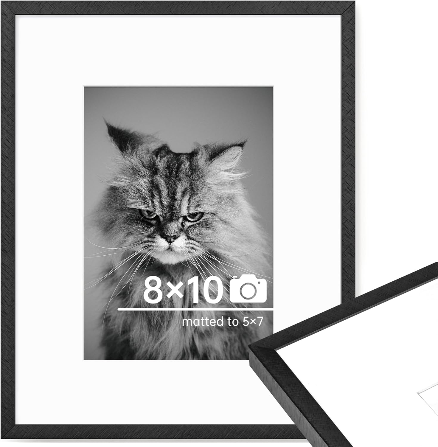 Amazon.com - 8x10 Metal Picture Frame, Thin Aluminum 8 x 10 Photo Frame ...