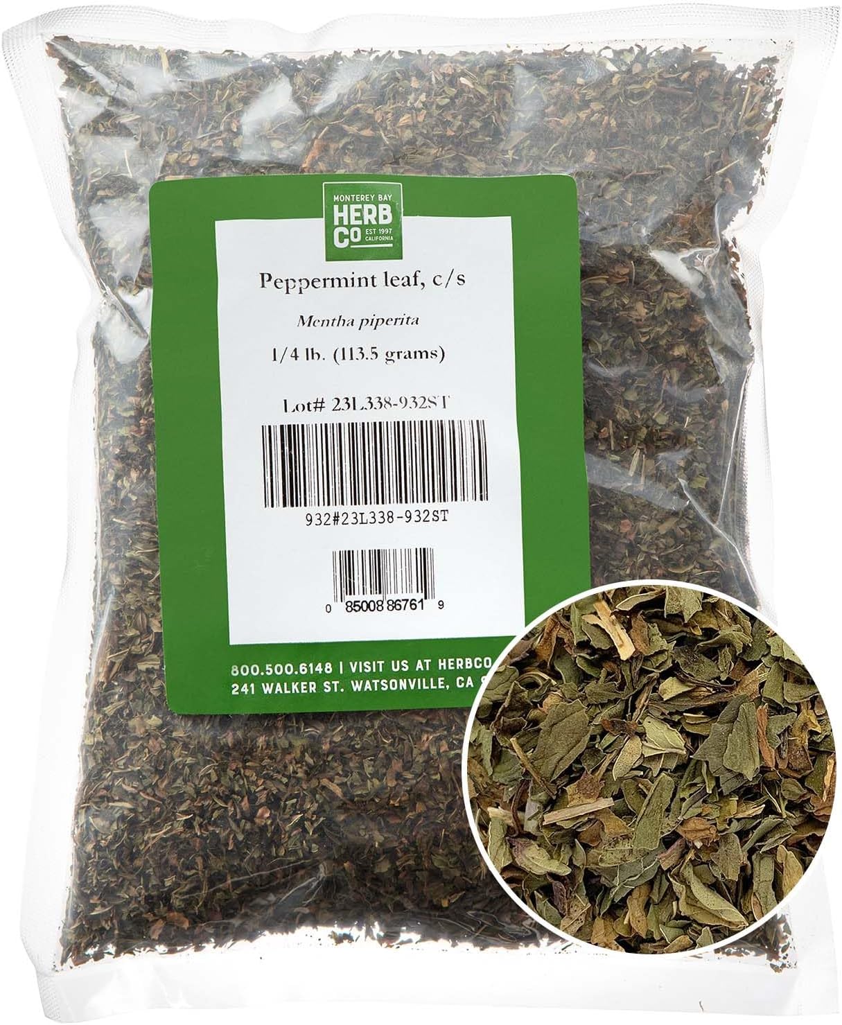 Amazon.com : Monterey Bay Herb Co. Egyptian Peppermint Tea, Cut ...