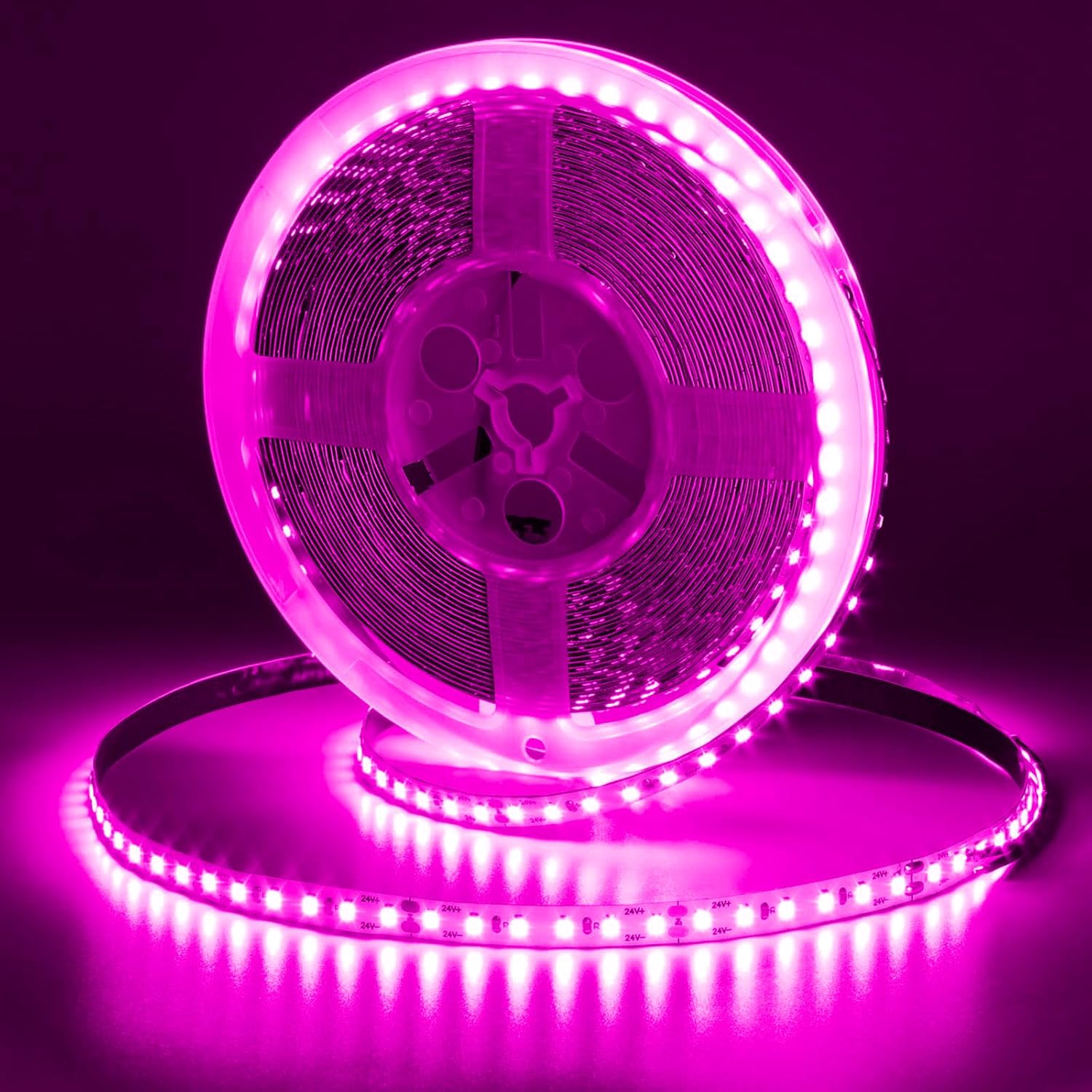 Amazon.com: HAUTY Pink LED Strip Light, 32.8ft/10m SMD2835 120LEDs/m ...