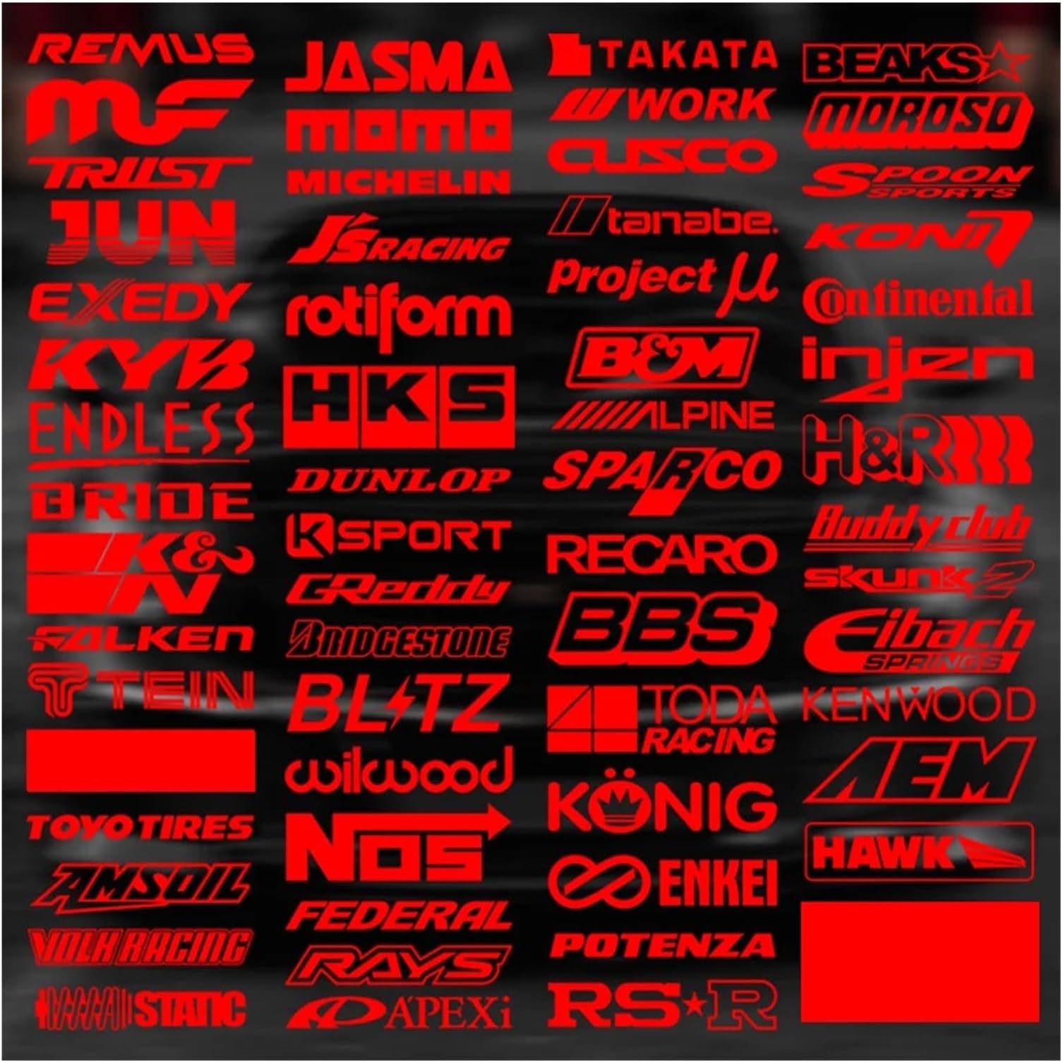 Amazon.com - SHFT Random 15pcs Racing Sponsor Stickers and Decals for ...