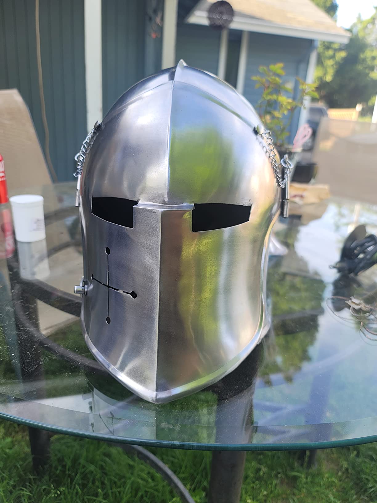 $11/mo - Finance Nagina International Medieval Barbuta Visored Brushed ...