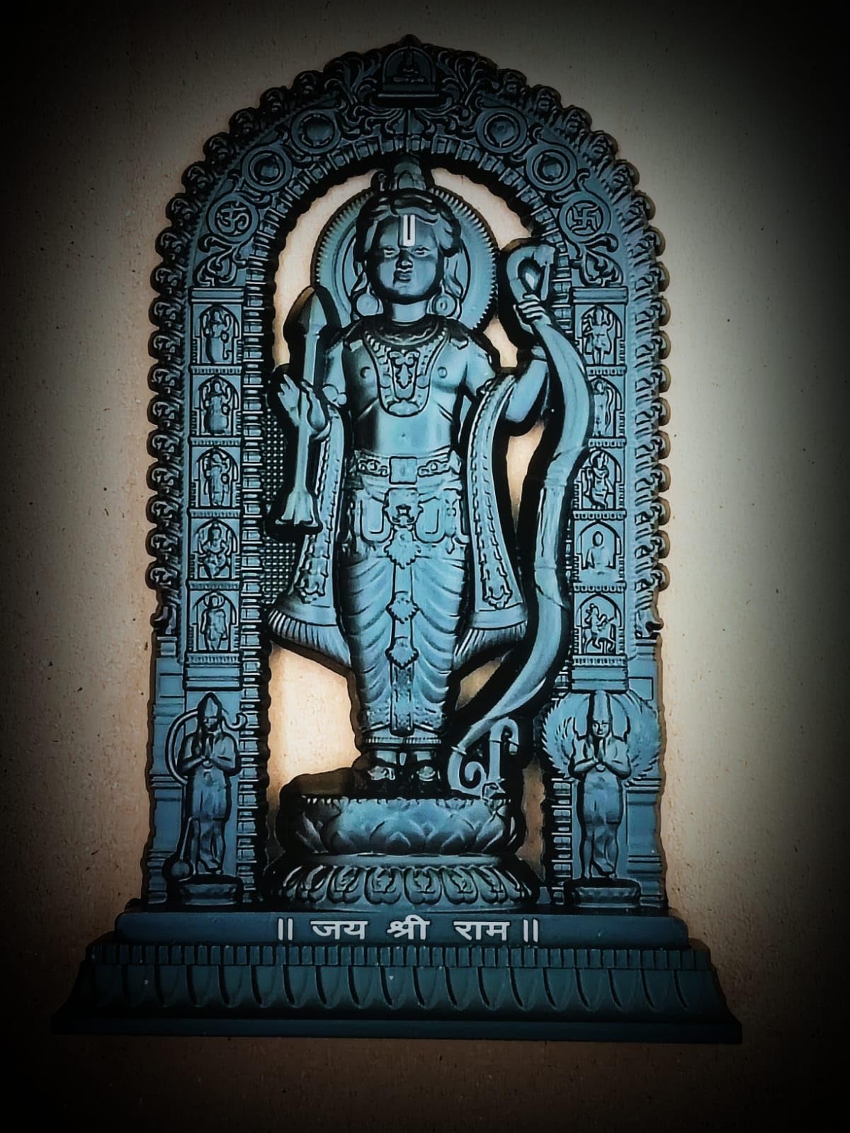 Kalakriti Ram Lalla Idol Ayodhya Mandir Shree Rama 2D Murti| Metal ...