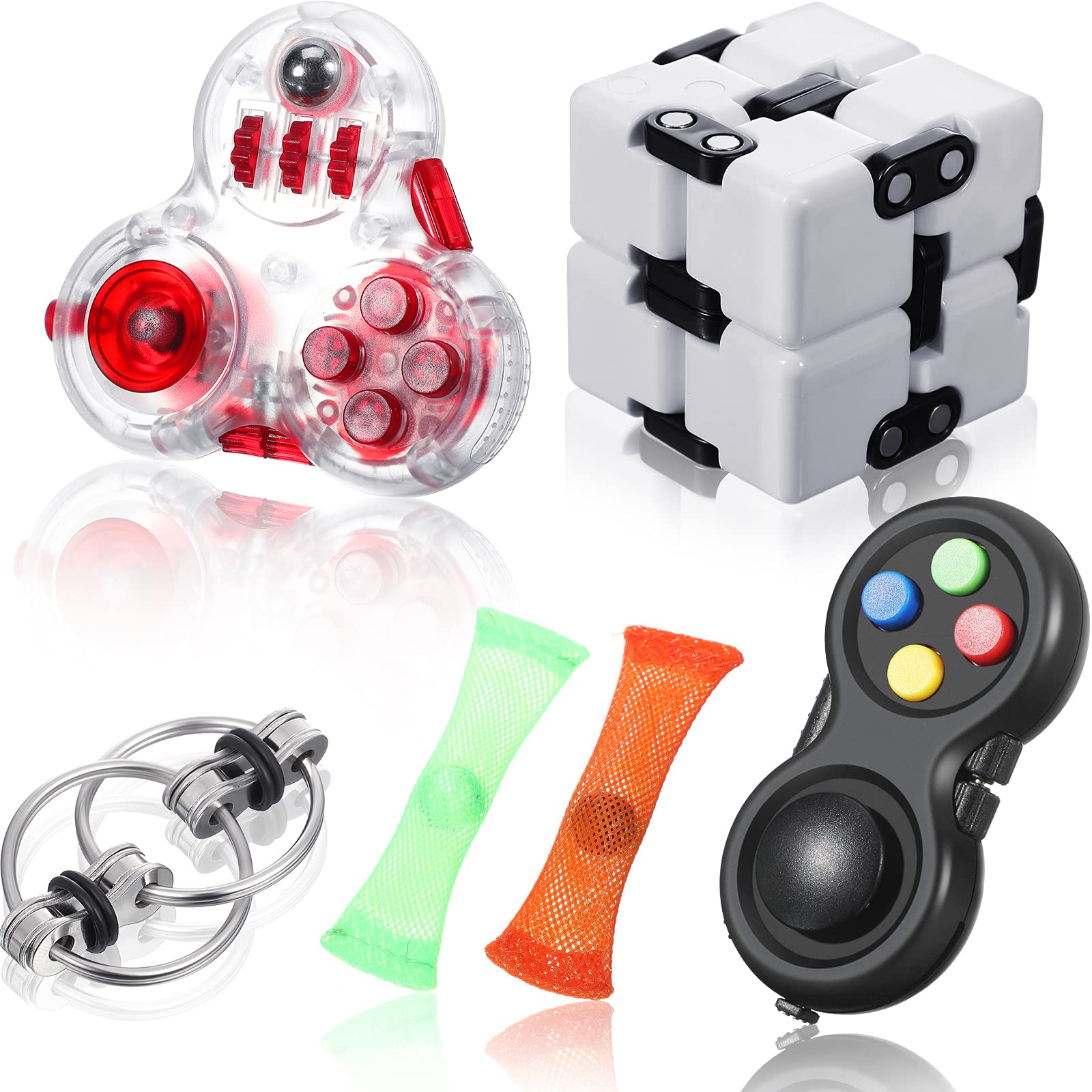 Buy 6 Pieces Fidget Toy Set Includes Anxiety and Stress Fidget Toy ...