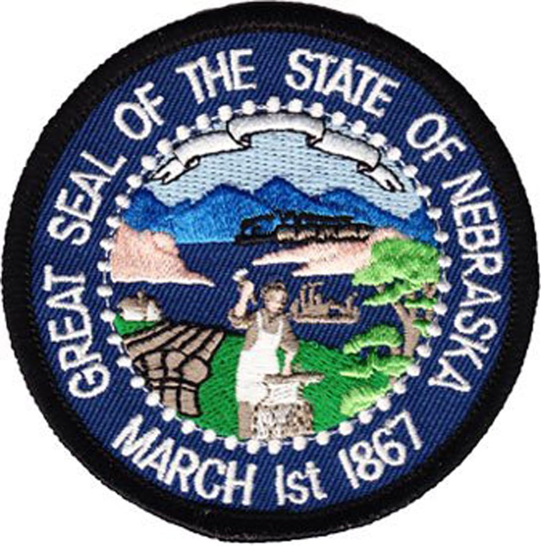 Amazon.com: Nebraska - 3 in Round State Seal Patch : Sports & Outdoors