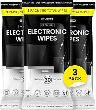 Amazon.com: EVEO Electronic Wipes Screen Cleaner - Screen Wipes TV ...