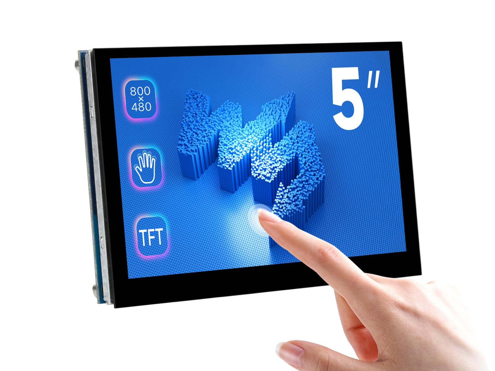 Waveshare 5inch LCD, Capacitive Touch Display, DSI Interface, 800×480 ...