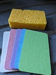 Amazon.com: Supercenter Sponges Kitchen 6 Pcs/12 Pcs Wood Pulp Sponge ...