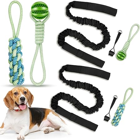 Hiboom Dog Toy, Dog Rope Toys, Dog Interactive Dog Tug Toy Dog Tug of ...
