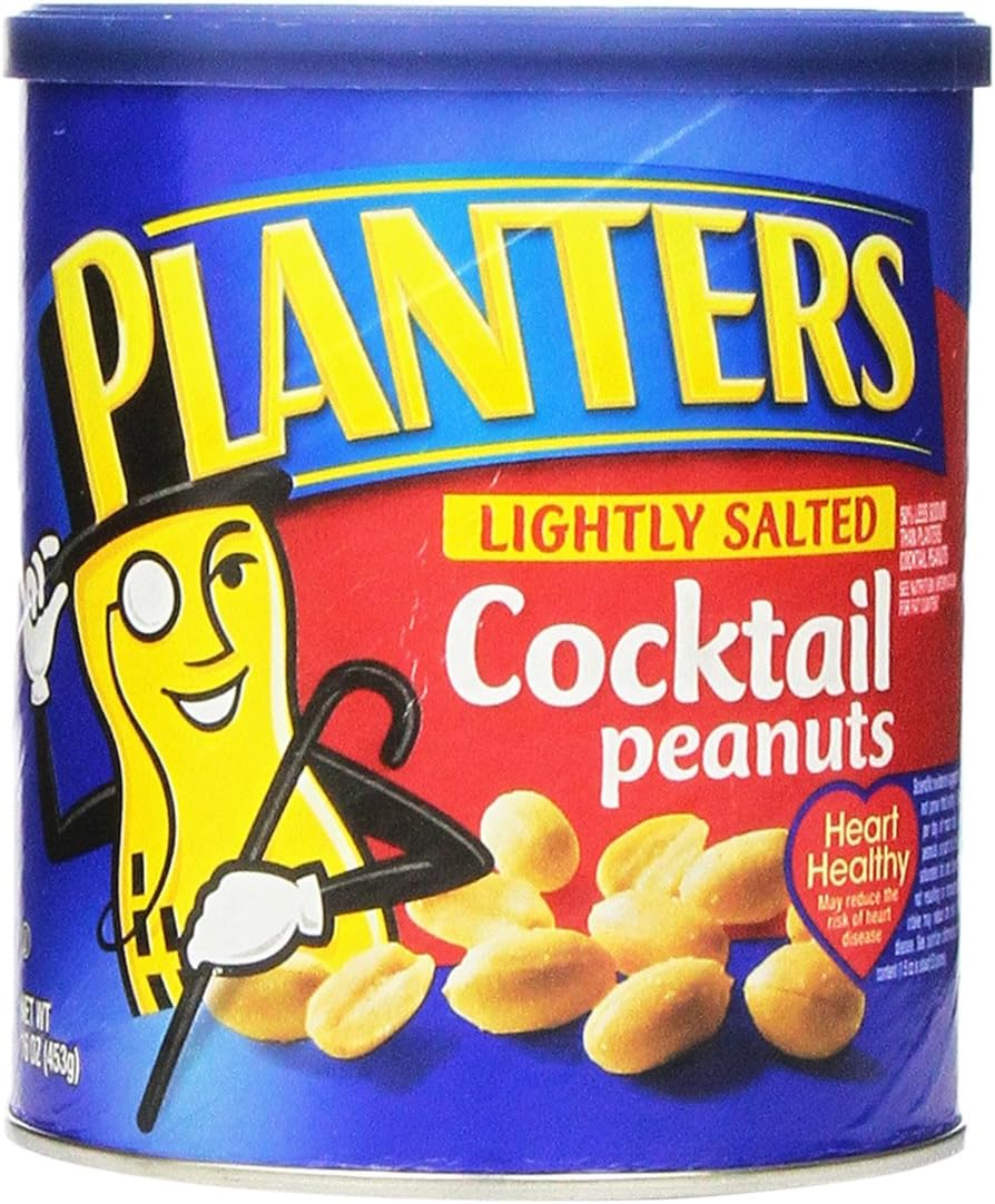 Amazon.com : Planters Cocktail Peanuts, 16 oz (453 g) (Pack of 2 ...