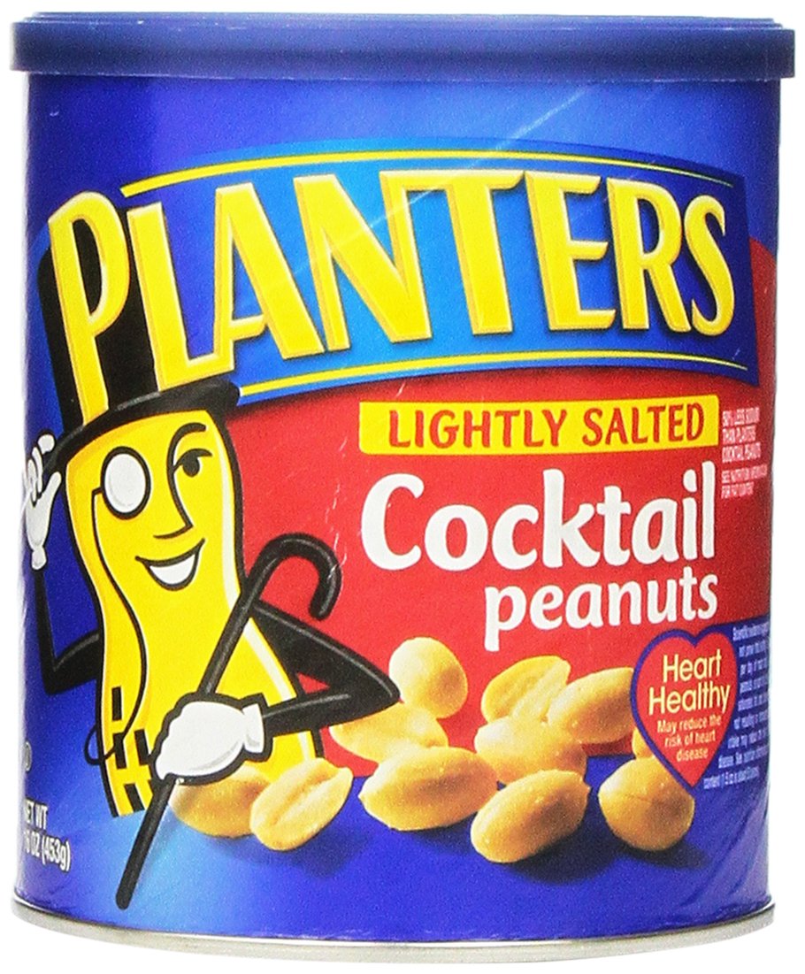 Amazon.com : Planters Cocktail Peanuts, 16 oz (453 g) (Pack of 2 ...