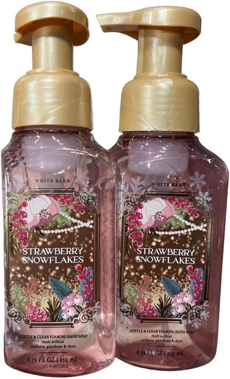 Amazon.com : Bath & Body Works Foaming Hand Soap (Strawberry Snowflakes ...