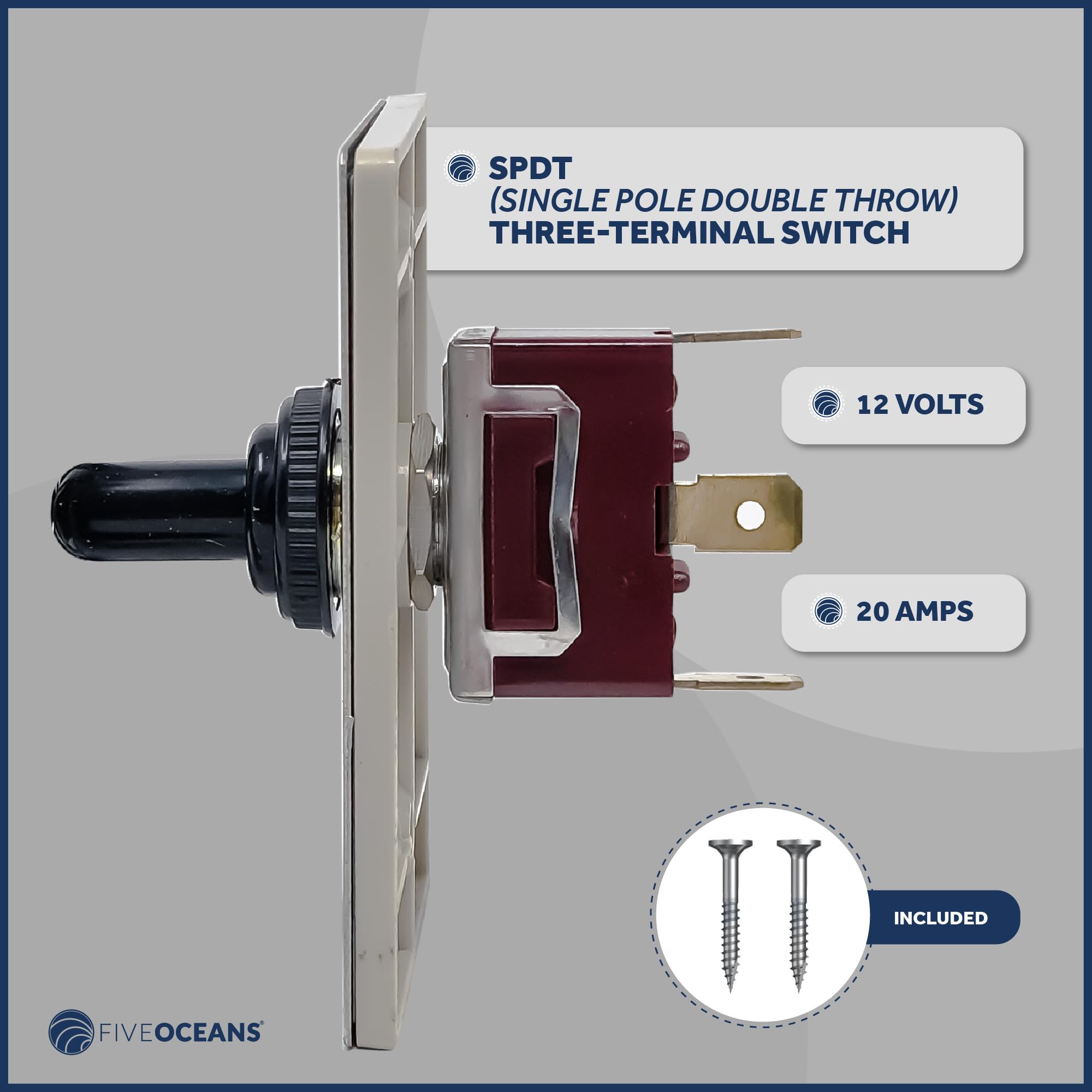 Snapklik.com : Five Oceans Boat Anchor Windlass Up/Down Switch Panel ...