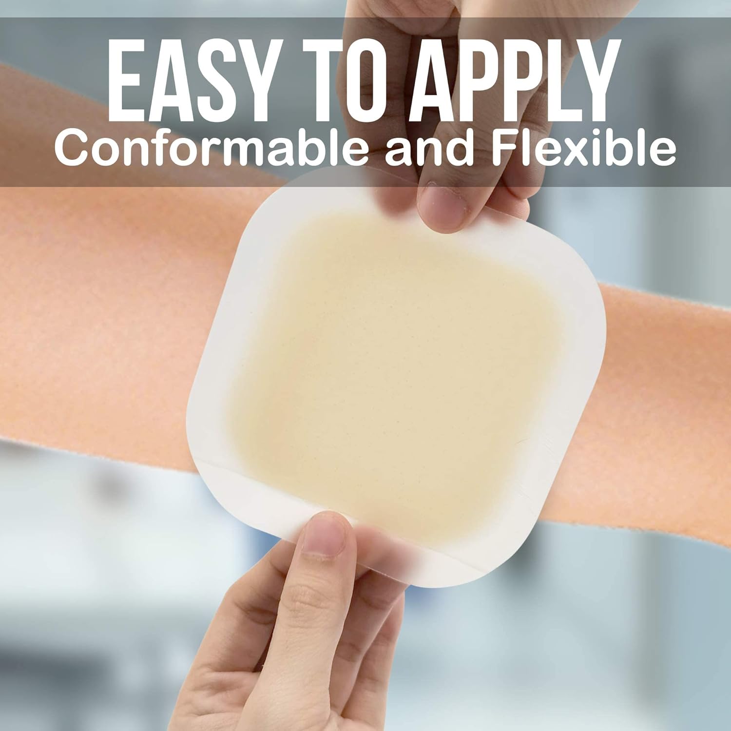 JJ CARE Apósito hidrocoloide paquete de 10 vendajes hidrocoloides de 4 ...