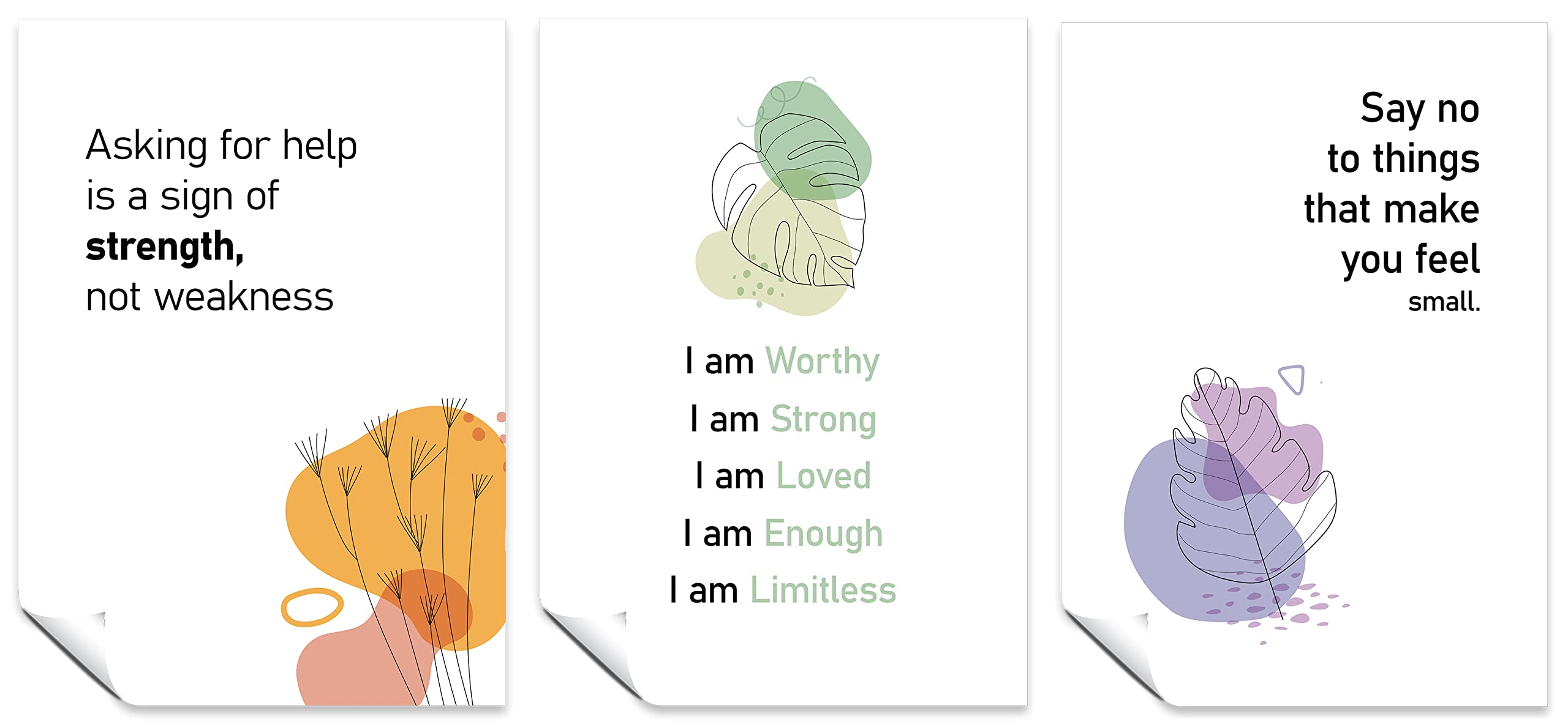 Mental Health Awareness Posters Set of 3 A4 Poster Prints & Wall Art ...