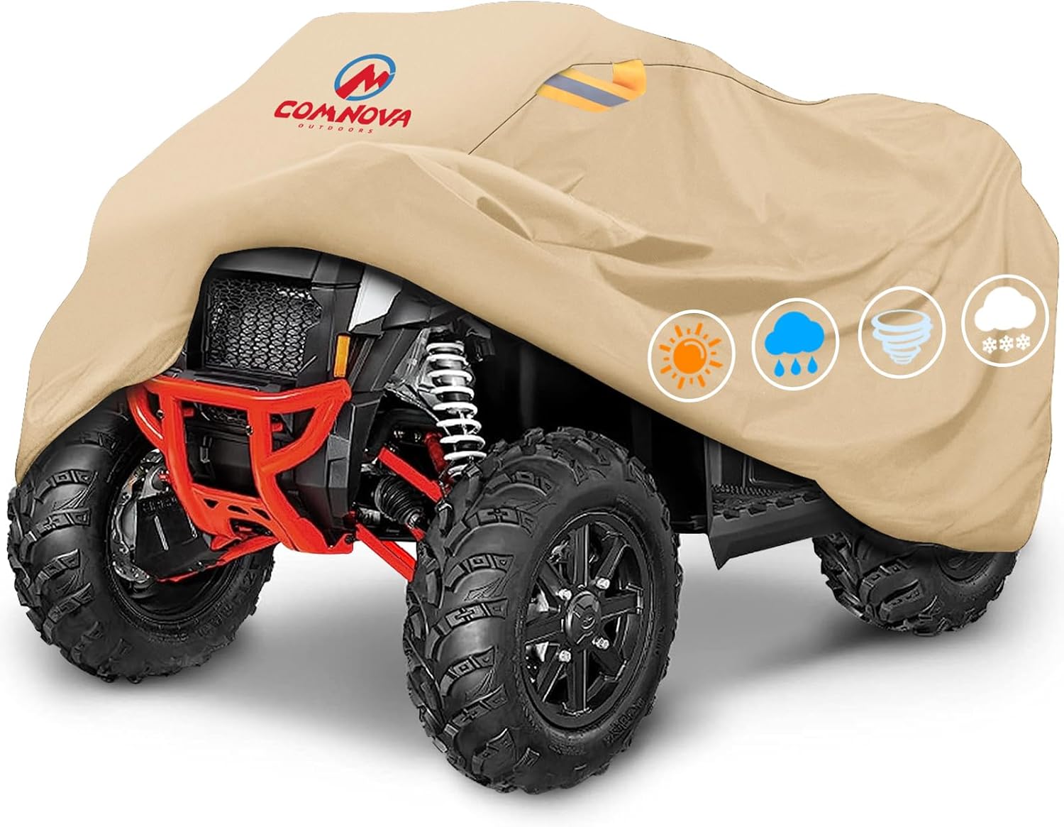 Amazon.com: Comnova ATV Cover for 4 Wheelers - 88 Inch ATV Covers 600D ...