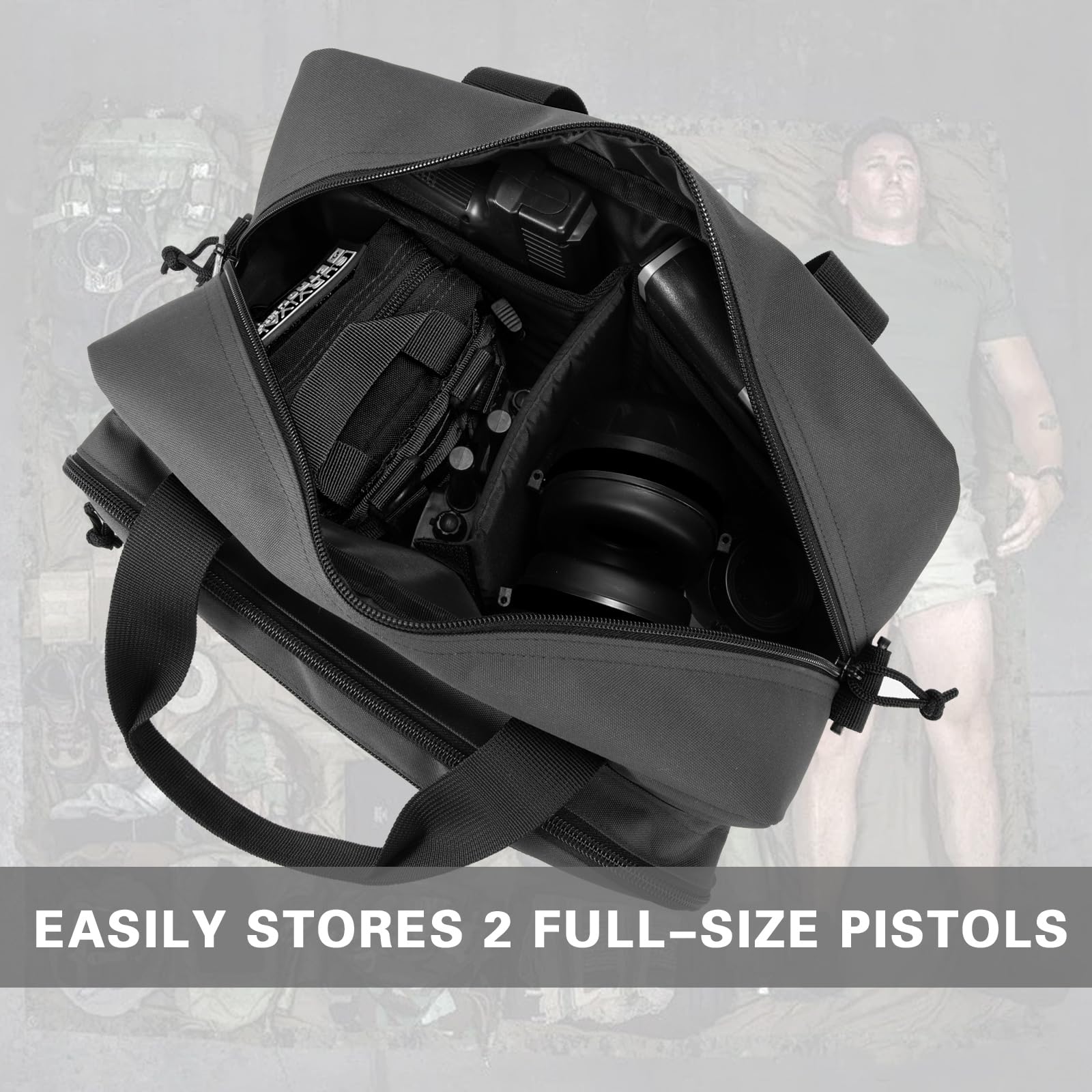 Snapklik.com : Small Range Bag For 2 Pistols Gun Range Bags For ...