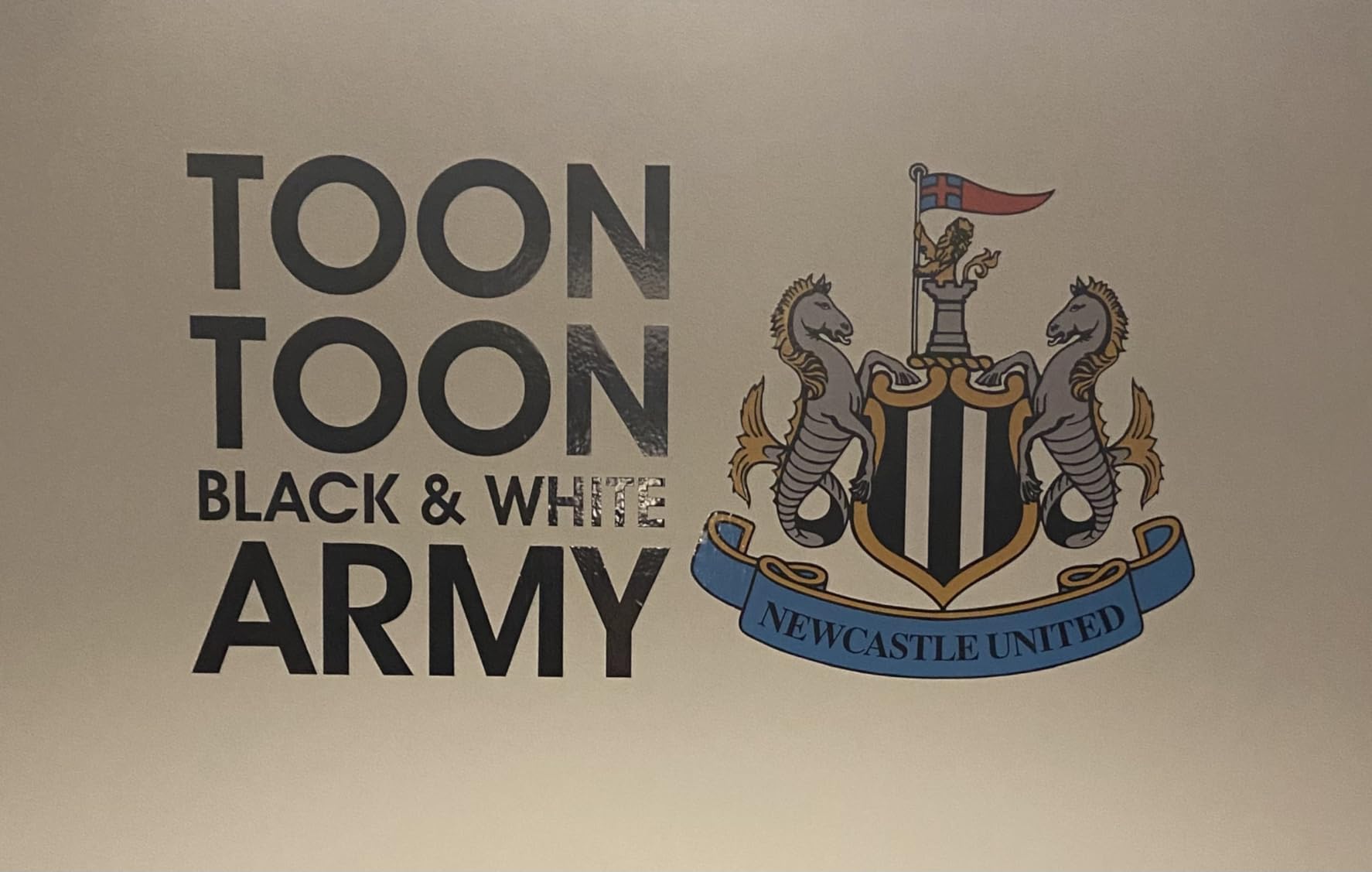 Beautiful Game Newcastle United Football Club Toon Army Song & Crest ...