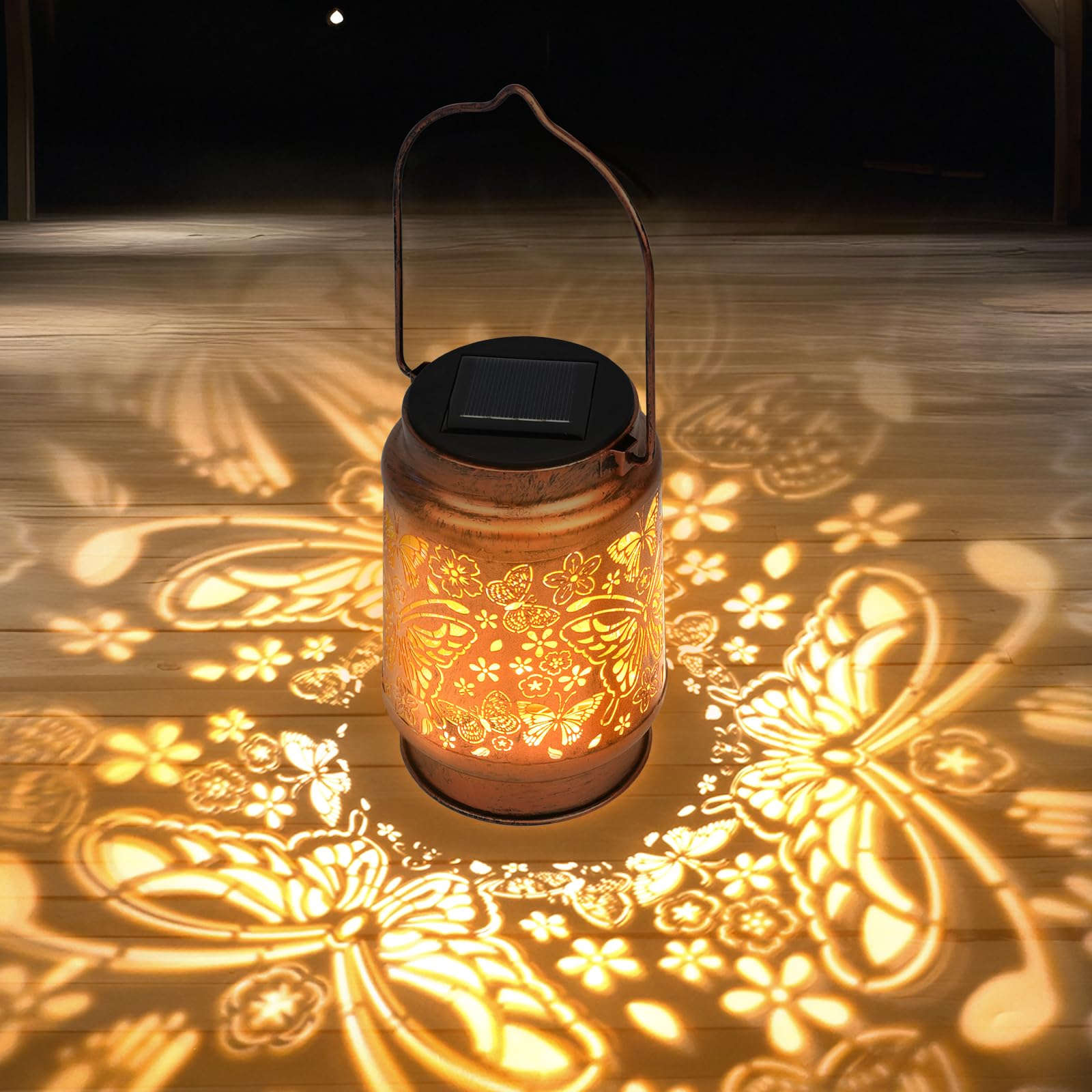 Amazon.com: Solar Lanterns Outdoor Waterproof, Butterfly Decorations ...
