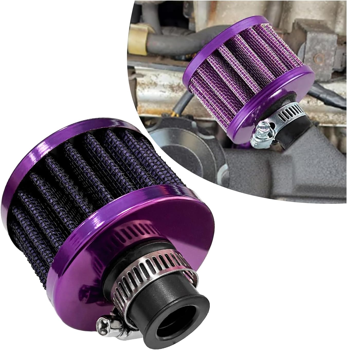 Amazon.com: Wevdn Air Intake Filter, 23MM High Flow Air Filter Cold ...