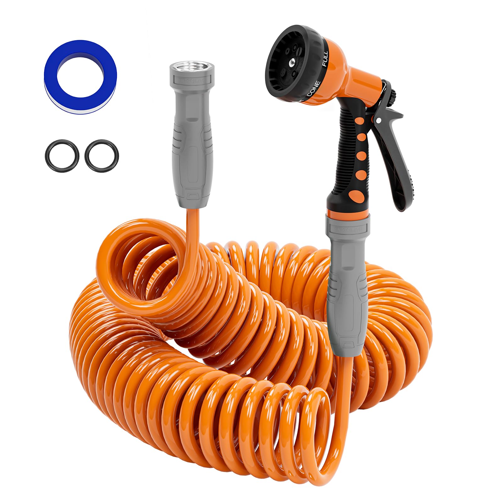 Snapklik.com : SPECILITE 3/8” Lightweight Coil Garden Hose 50 FT, EVA ...