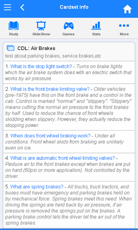 CDL Flashcards:Amazon.com:Appstore for Android