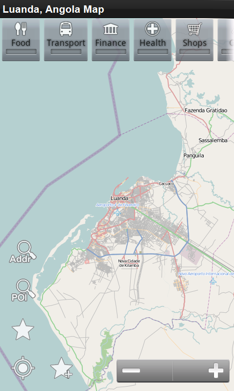 Luanda Angola Map