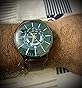 Titan Green Dial World Time with Date Leather Strap Analog Watch for ...