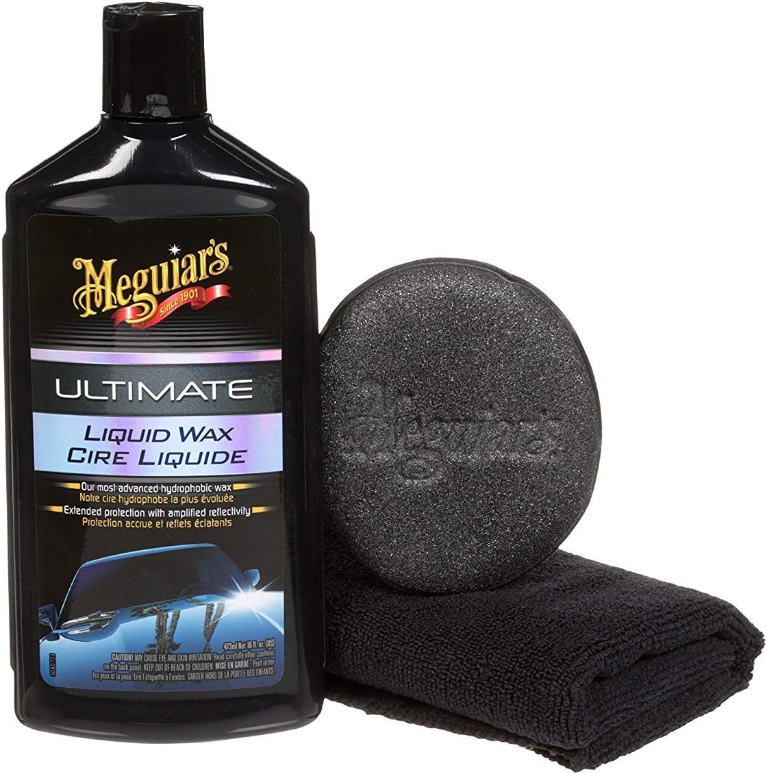 Meguiar's Ultimate Liquid Wax - Synthetic Car Wax - G18216C, Chrome ...