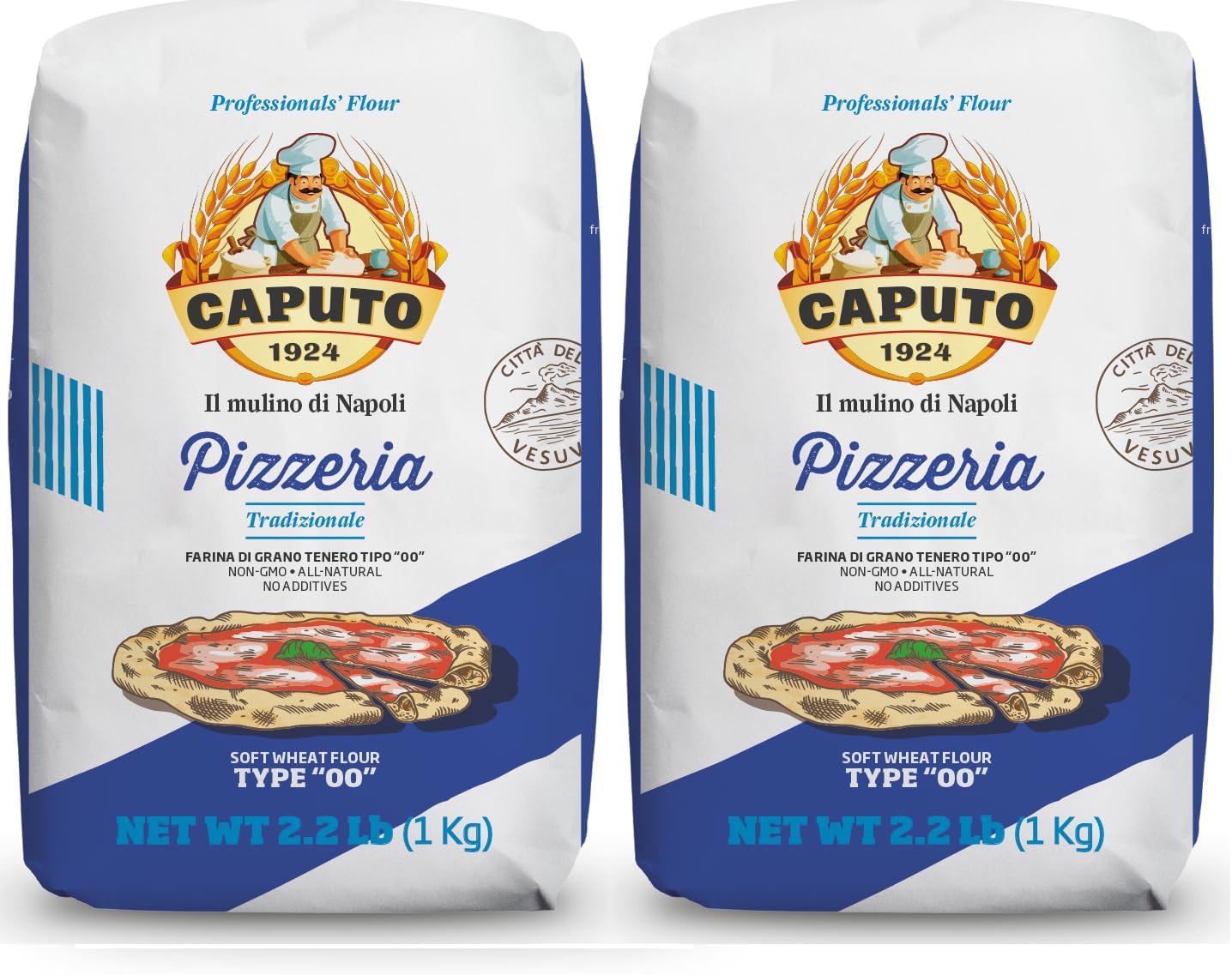 Amazon.com : Le 5 Stagioni Pizza Napoletana Italian "00" Soft Wheat ...