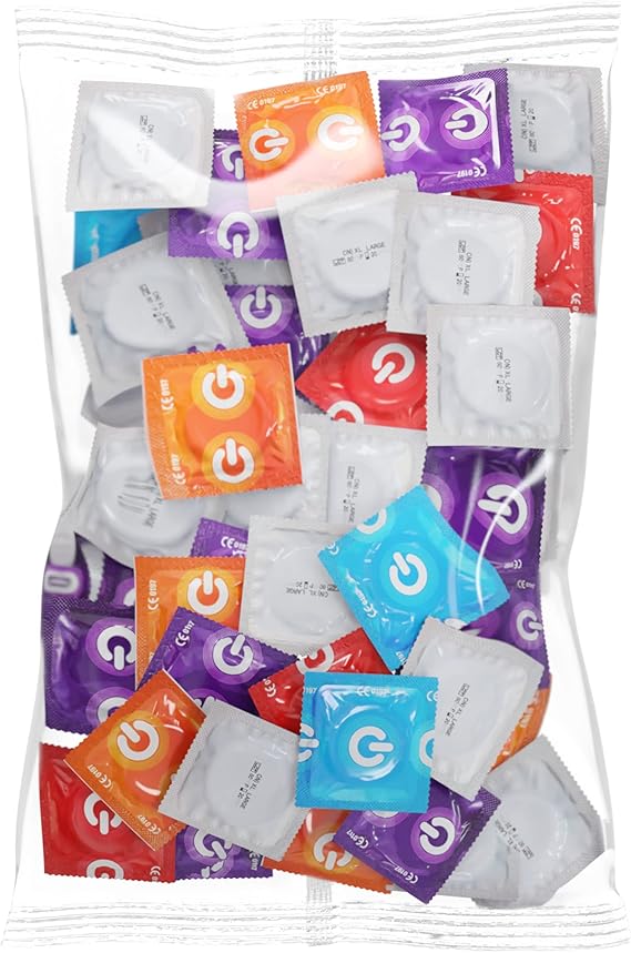 ON) Mix de Condones I Paquete de 50 I Condones Premium 7 tipos y ...