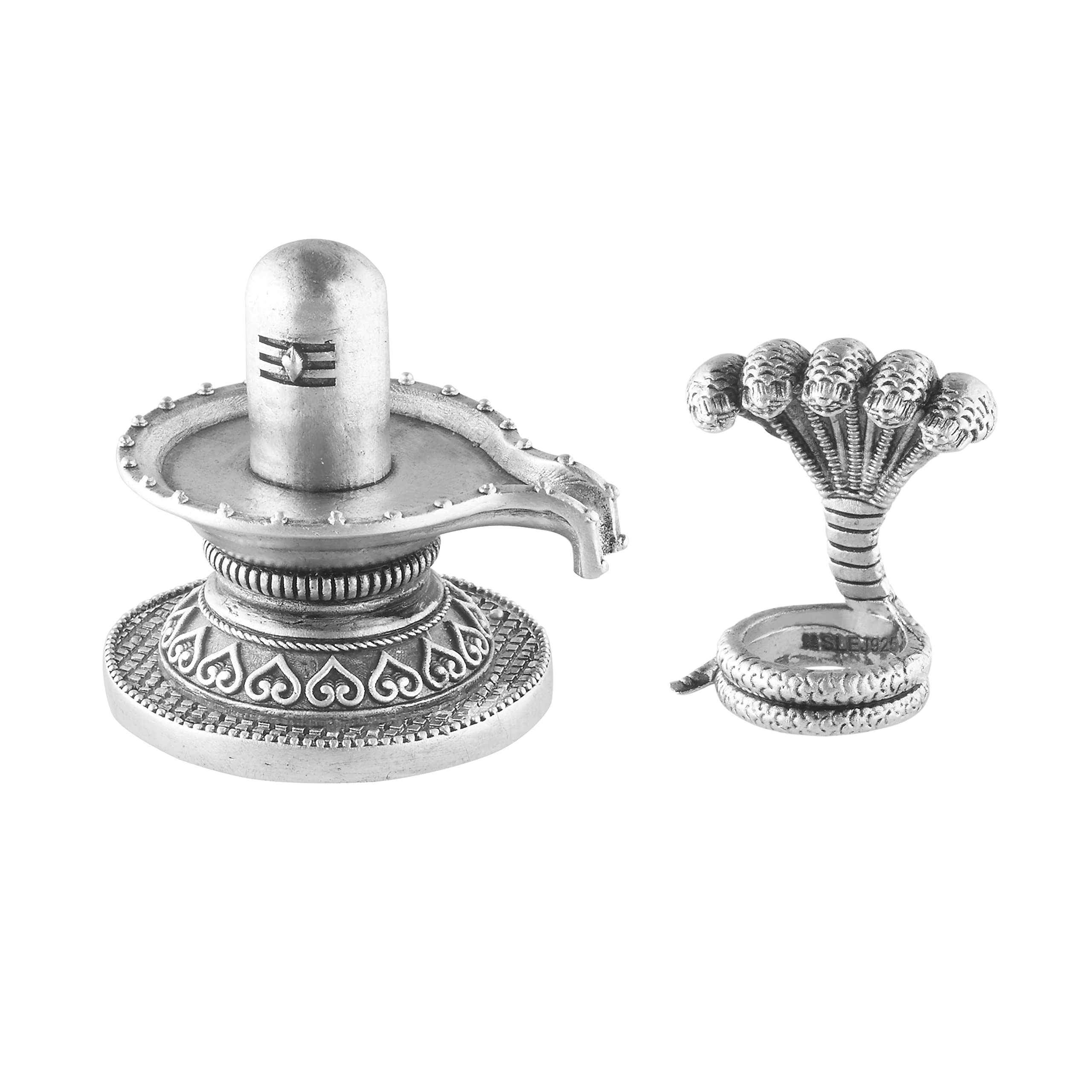 Amazon.com: PRD CARATCAFE Silver Shivling for Home & Office Use Made in ...