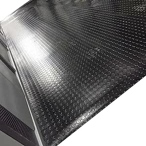 Amazon.com: Rubber Matting Roll, 1/8" Thin Non Slip Anti Fatigue Black ...