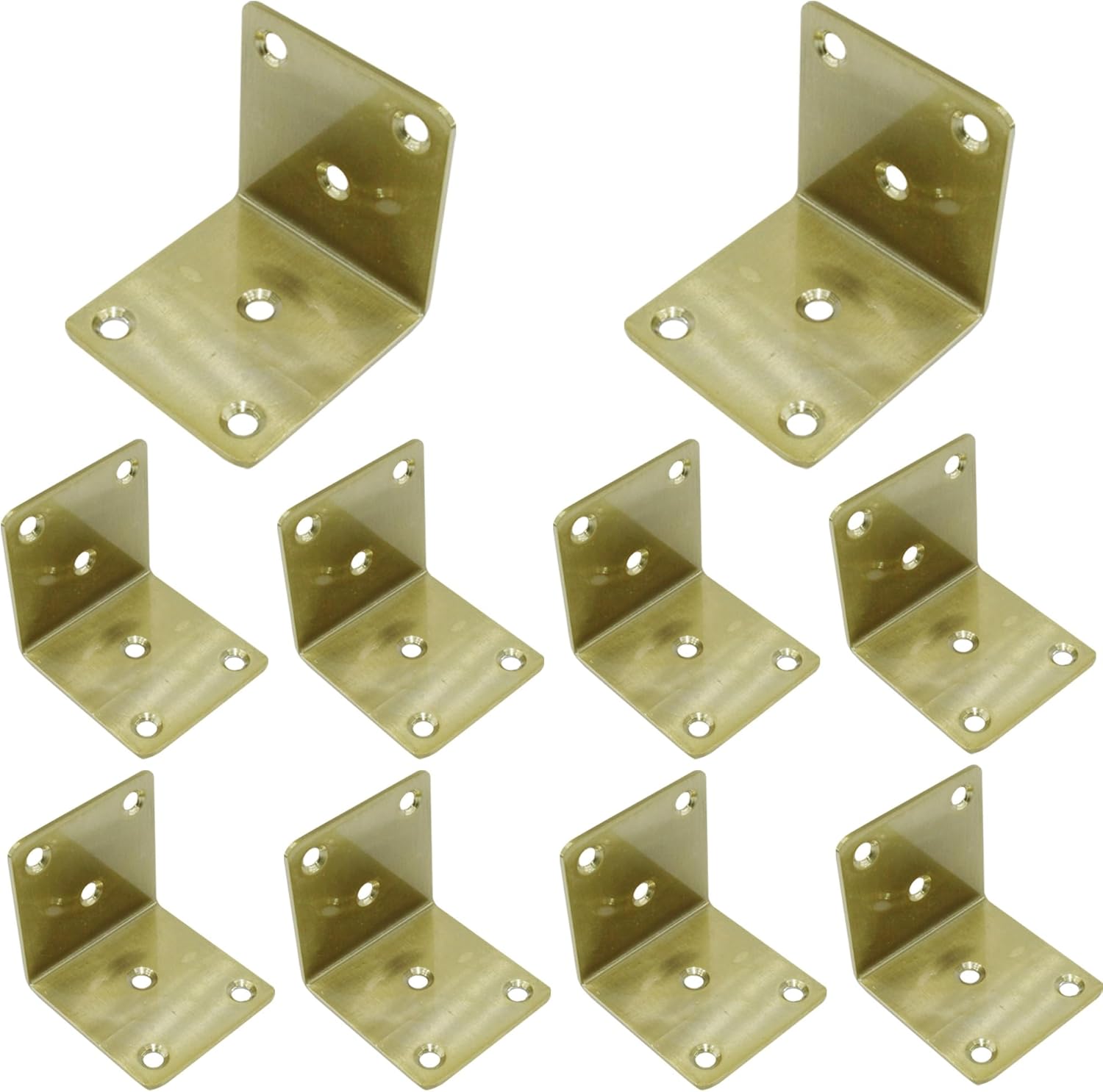 Amazon.com: AUXBC 10pcs 2"x2" L Bracket Gold Stainless Steel Corner ...