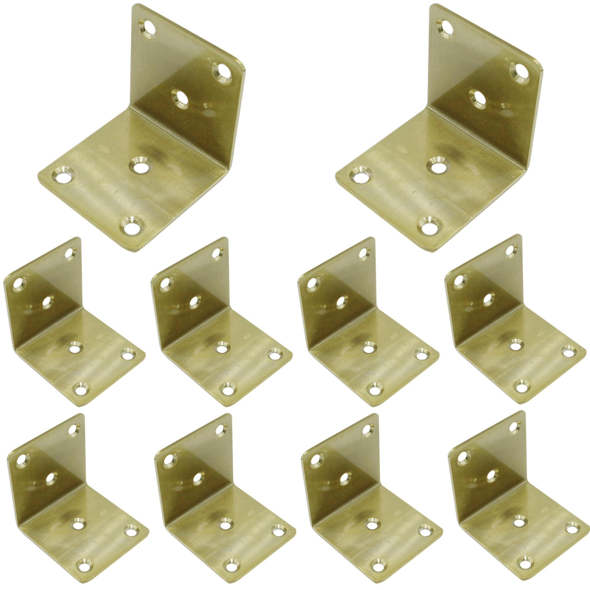 Chair 2 Corner Brace Brackets 10pcs Carbon Steel L Shaped Corner
