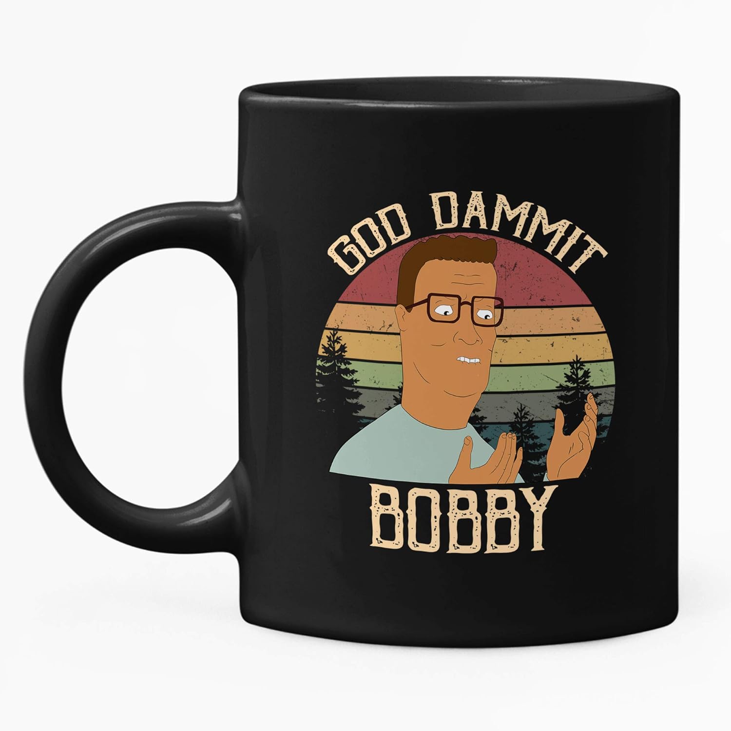 Amazon.com: Apular King Of The Hill Bobby Hill God Dammit Bobby Circle ...