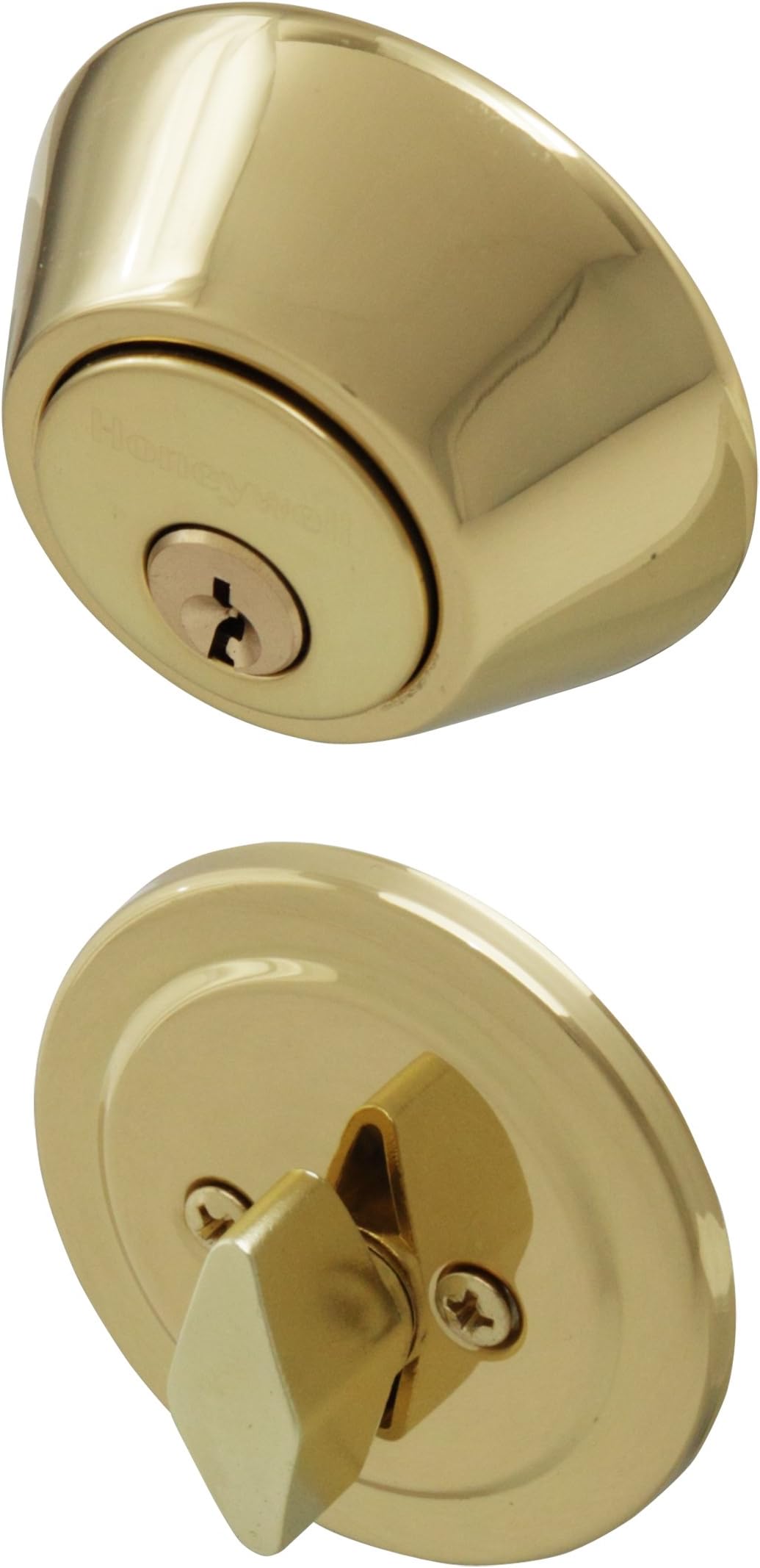 Emtek 8455 Low Profile Deadbolt Single Cylinder 9 finish options (Polished Chrome US26) - Amazon.com