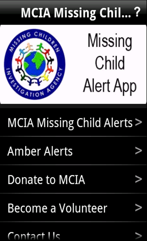 MCIA Missing Child Alert App - App on Amazon Appstore