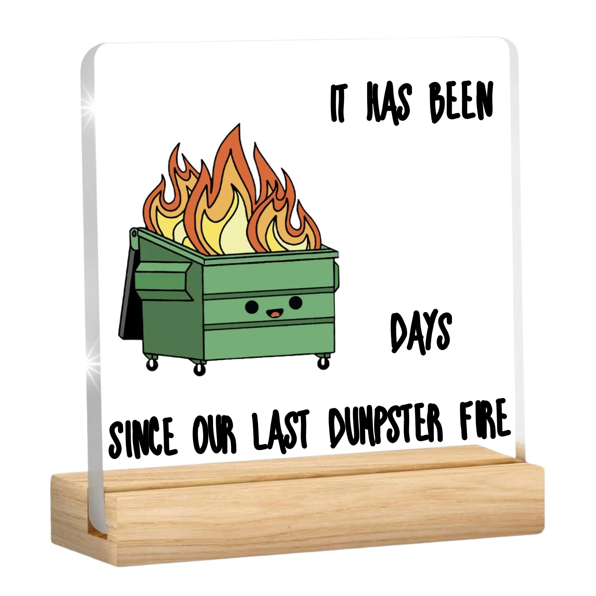 Amazon.com: PEILINIX Dumpster Fire Desk Accessories Dumpster Fire ...