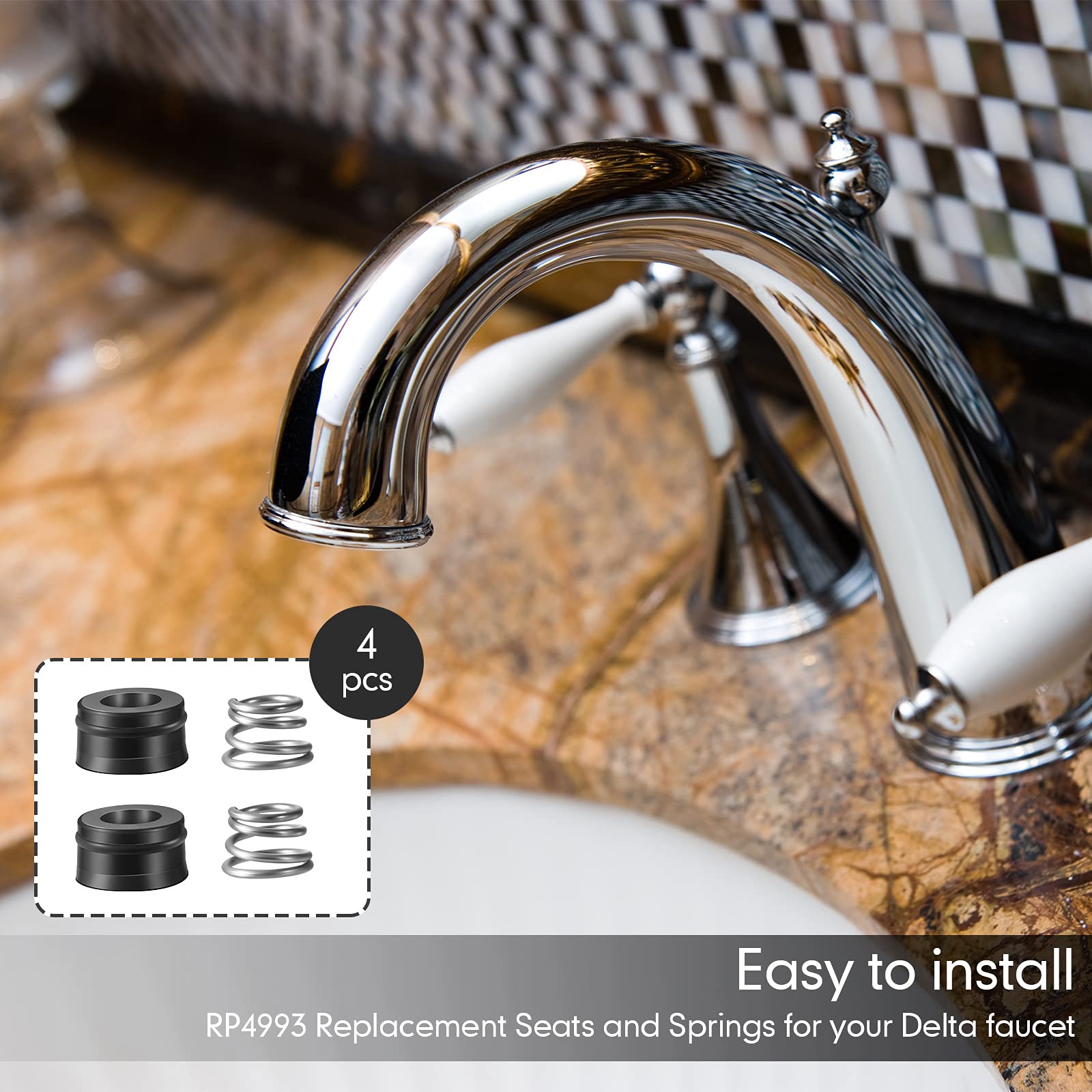 Snapklik.com : RP4993 Replacement Seats And Springs Compatible