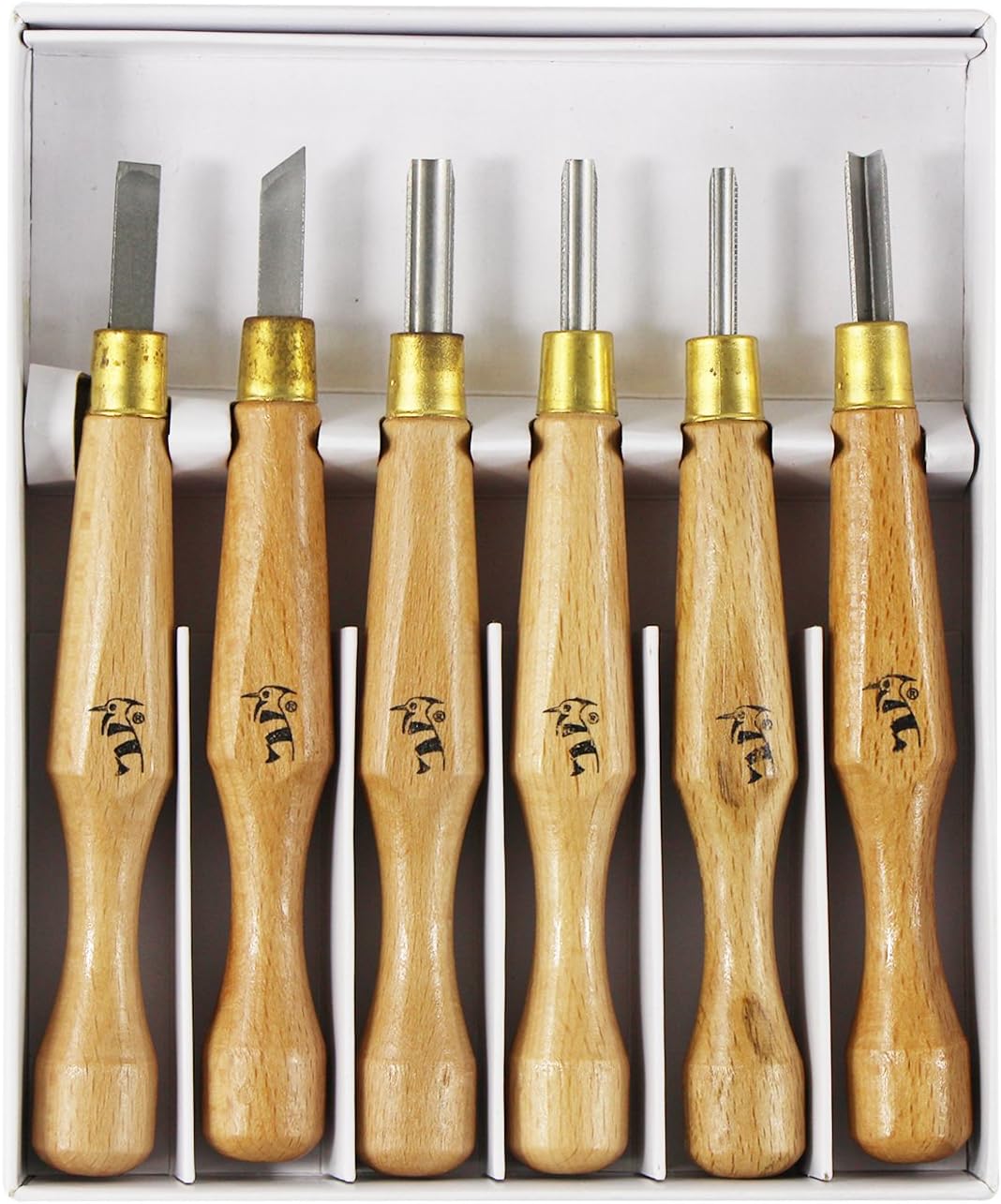 Amazon.com: UOOOM 6 pcs Wood Carving Chisel Set Wood Carving Handle ...