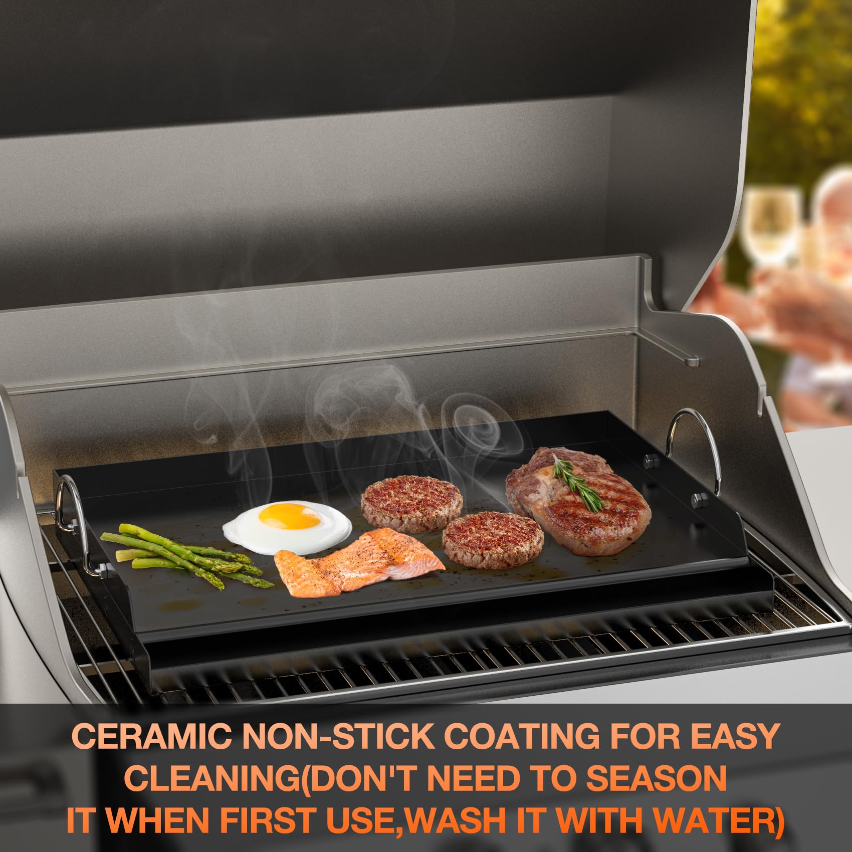 Griddle Accessories GGC Universal Griddle For Gas Grills, 25 X 16 Flat ...