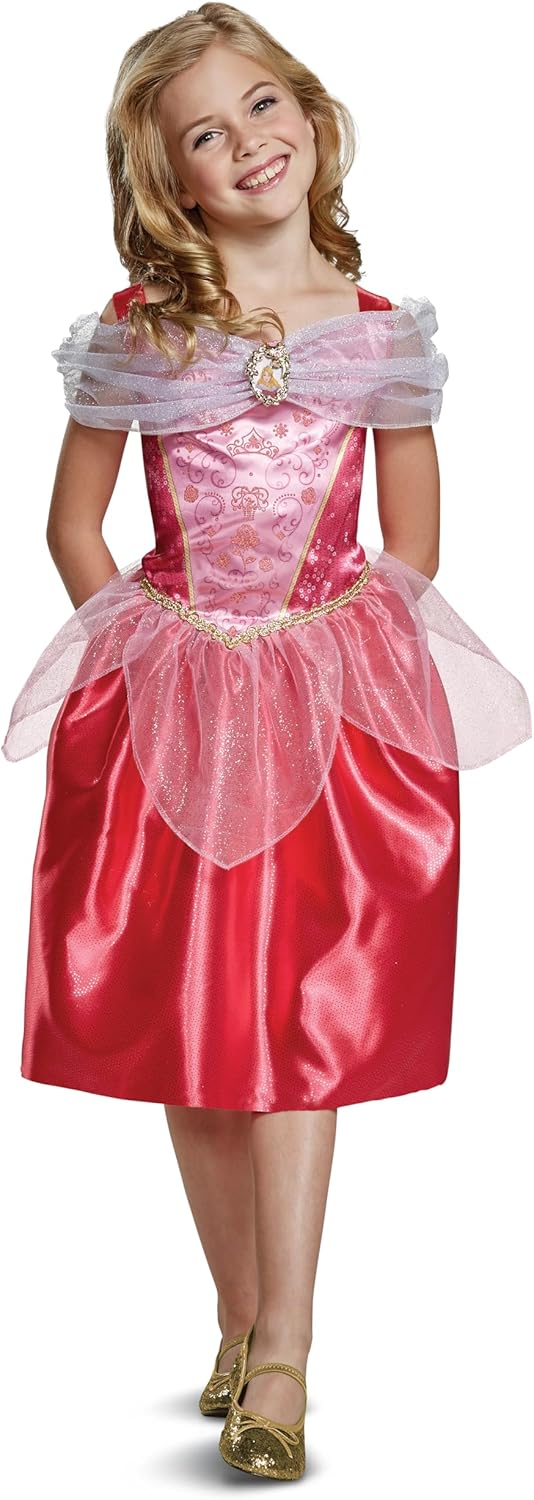 DISGUISE Disney Princess Aurora Costume for Girls, Official Disney ...