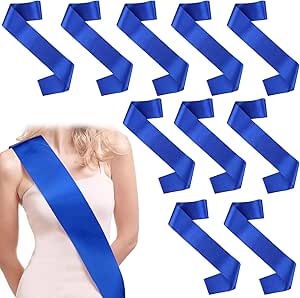 10 Pack Sash Beauty Pageant Sashes Blank Satin Sashes for Pageants ...