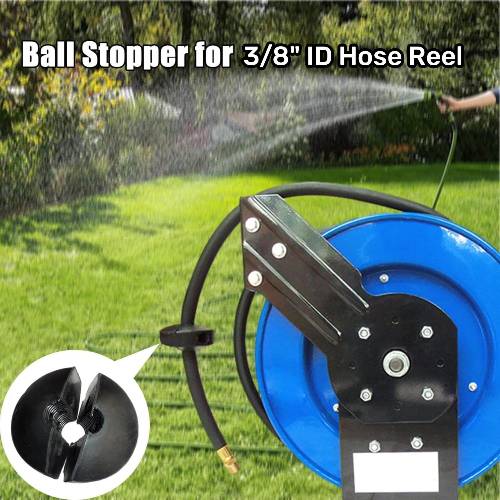 Snapklik.com : Ball Stopper For Air Hose Reels For 3/8" ID Air Hoses ...
