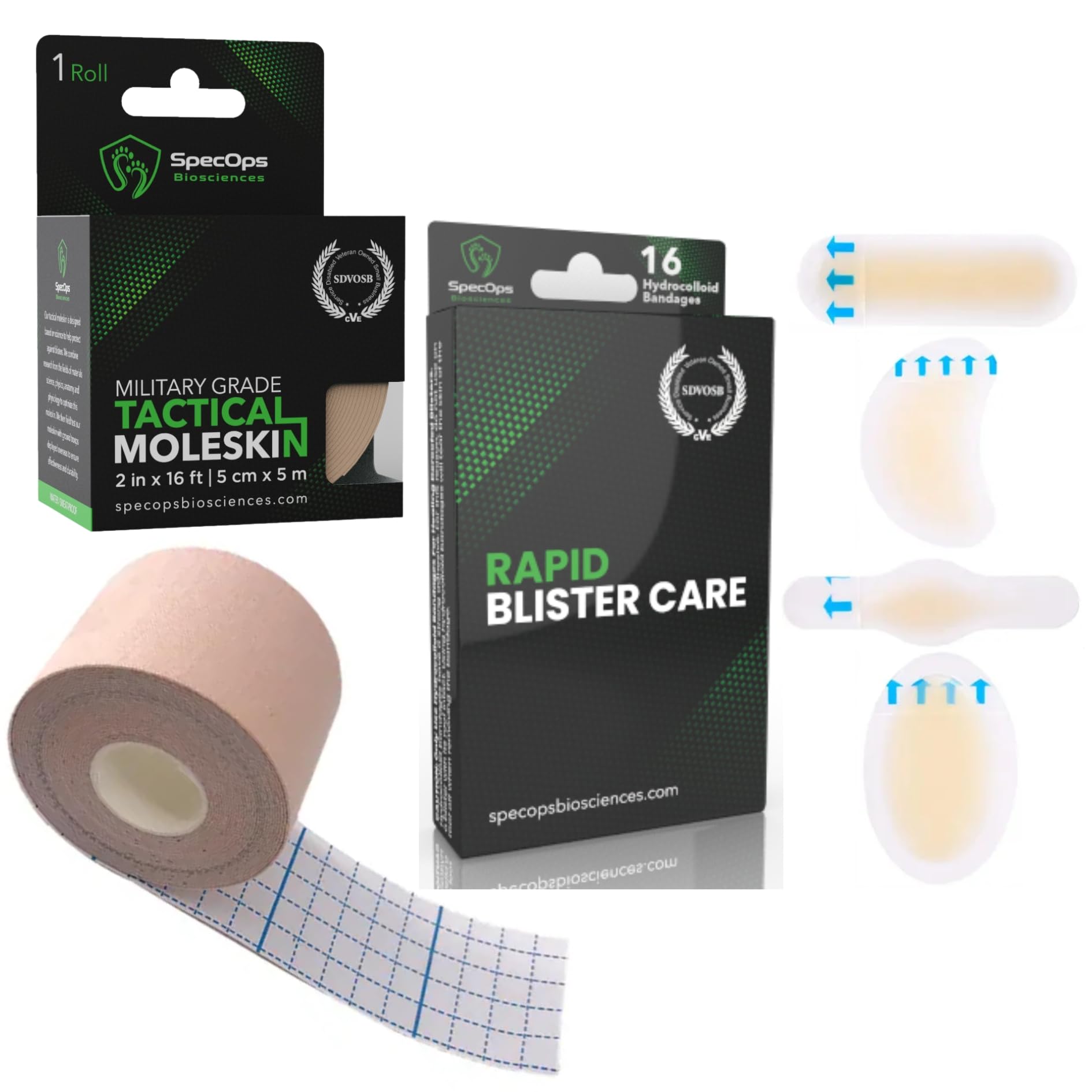 Amazon.com: Moleskin Plus Blister Bandages Bundle to Help You Go The ...